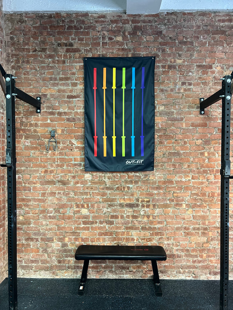 Rainbow Barbell Flag – OUT-FIT | PROUD