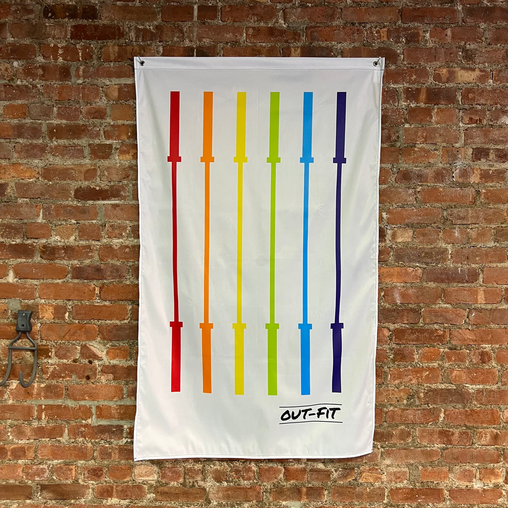 Rainbow Barbell Flag – OUT-FIT | PROUD